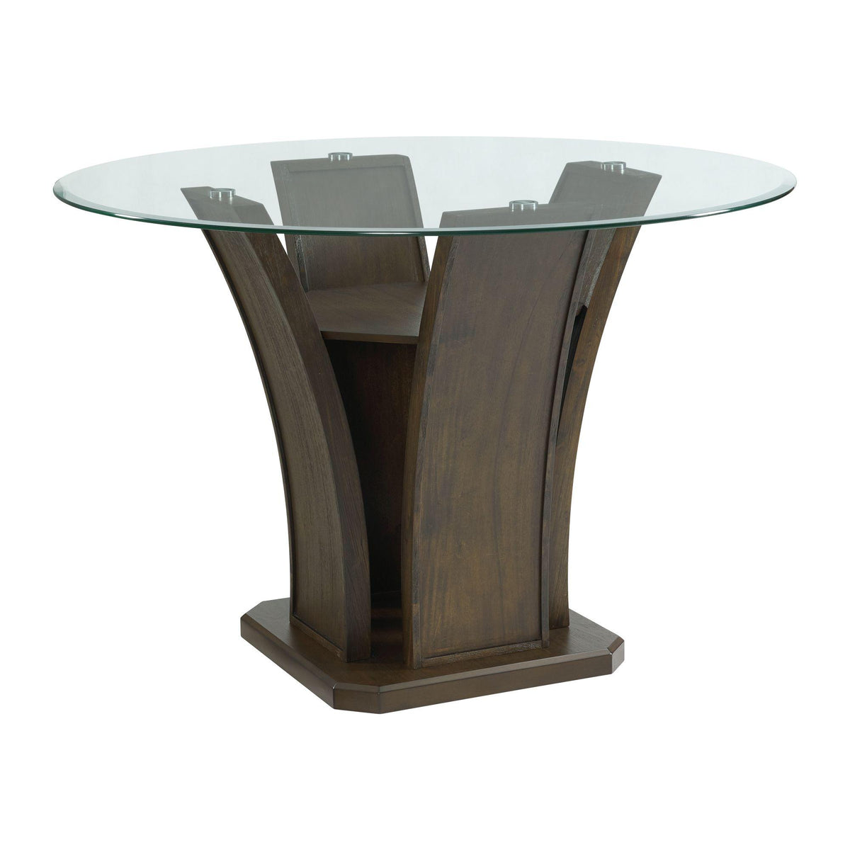 Dapper Round Counter Height Dining Table in Walnut — Furniture One ...