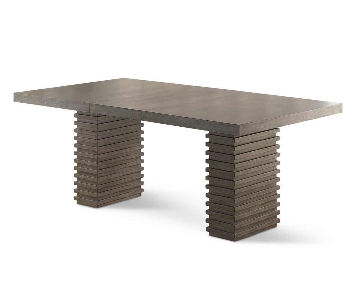 Steve Silver Mila Dining Table in Washed Grey — Furniture One (Forney,TX)
