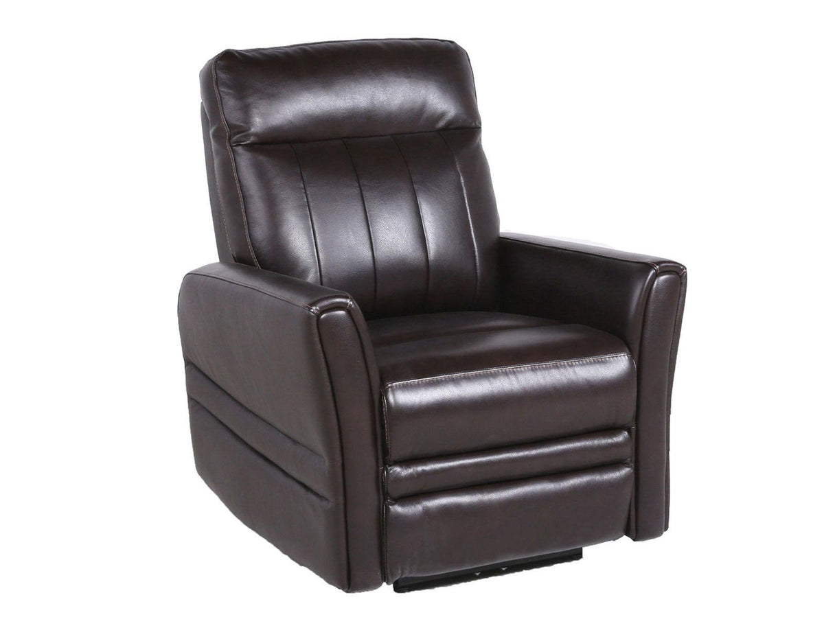 Steve Silver Coachella Leather Dual Power Recliner in Brown — Furniture ...
